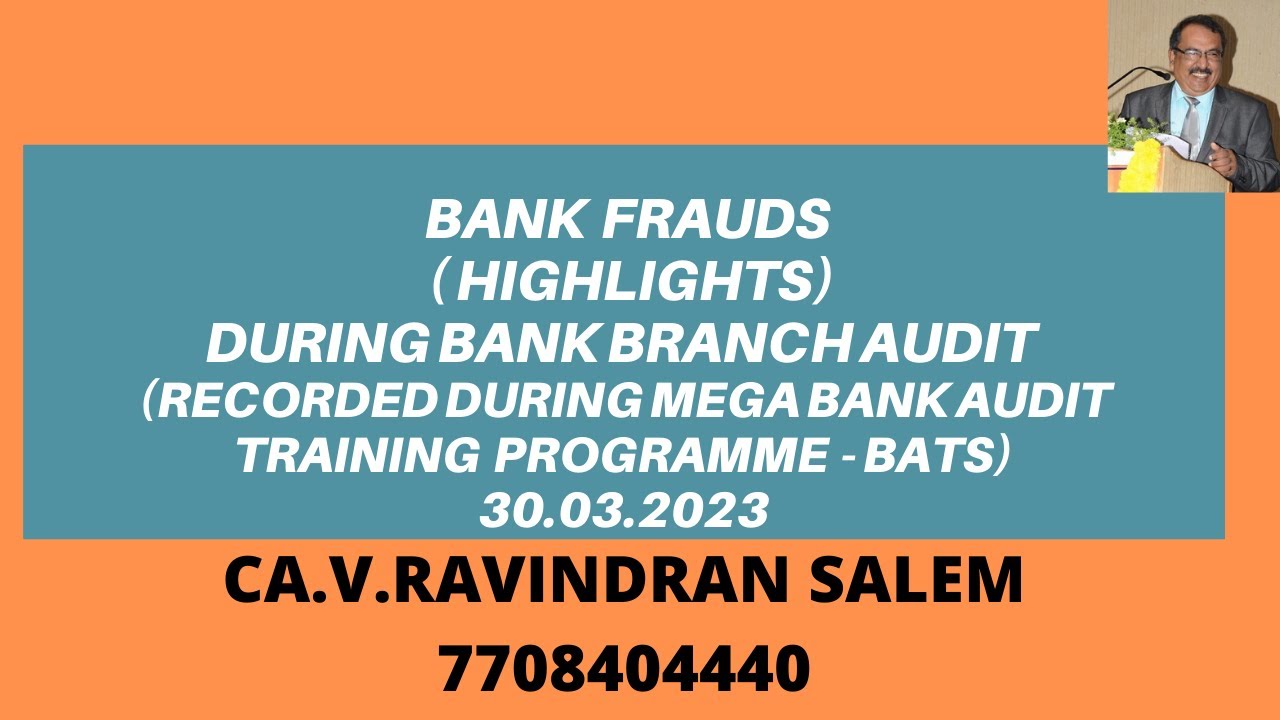 Non detection of Bank Frauds-CAs are personally responsible for the ...