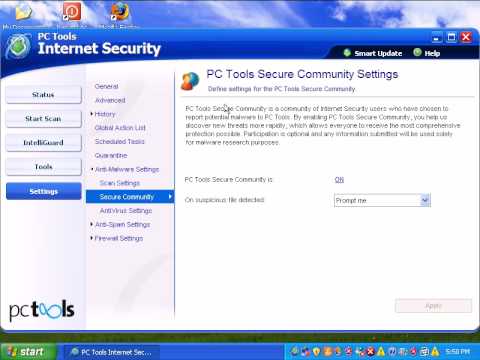 PC Tools Internet Security 2009 (version 6) review part 2 - YouTube