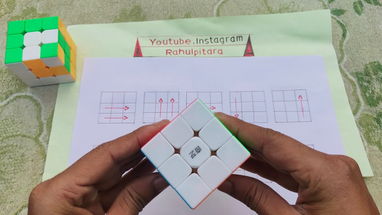 Learn How To Solve a Rubik's Cube in 1 Minute // Very silmple trick ...