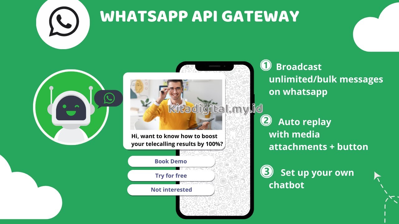 Whatsapp Api Gateway | Create Whatsapp Chat Bot FREE | whatsapp bulk sender message - YouTube