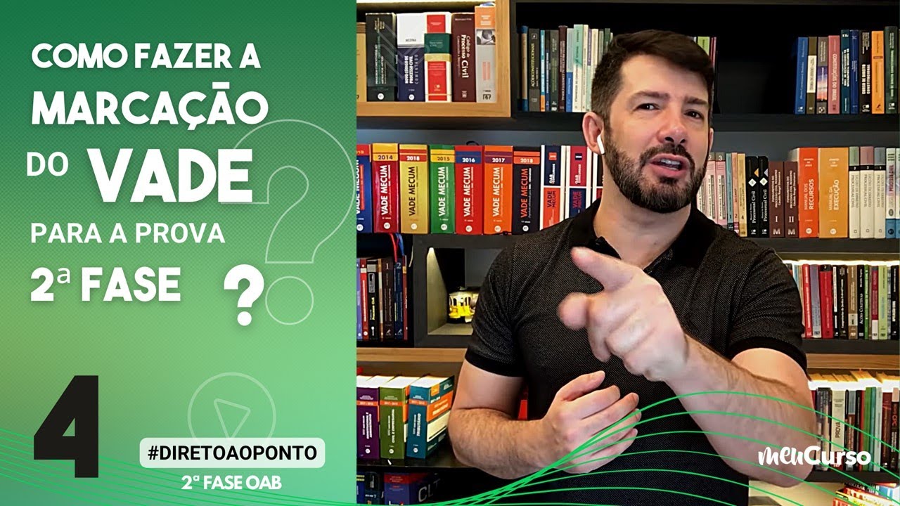 Como fazer marcação no Vade para a prova de 2ª fase? - YouTube