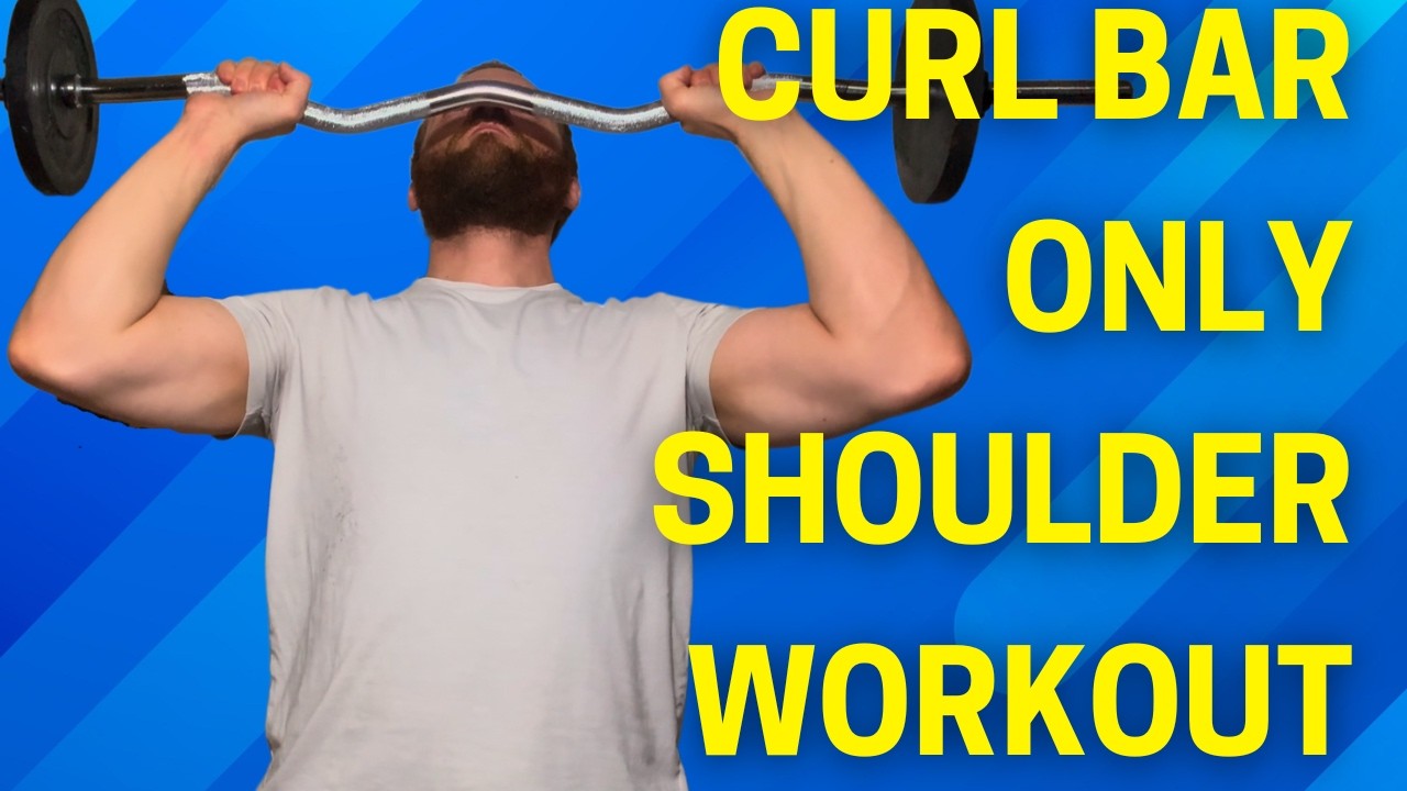 Try This Simple CURL BAR SHOULDER WORKOUT at Home - YouTube