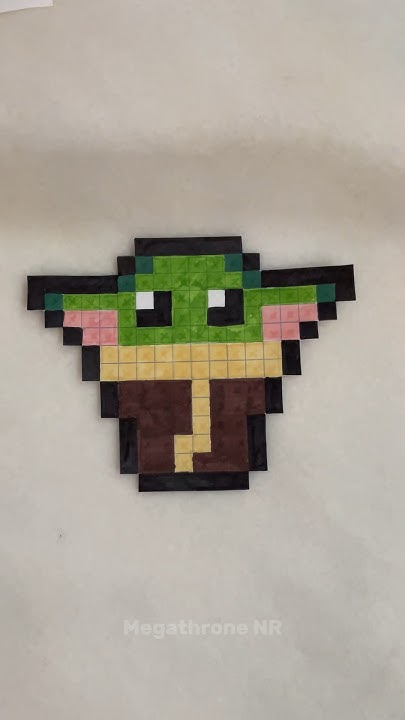 Baby Yoda pixel art #pixelart #babyyoda - YouTube