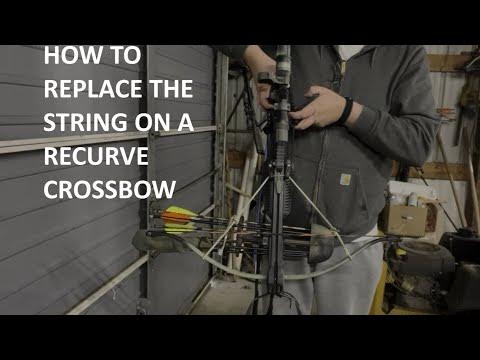 HOW TO REPLACE THE STRING ON A RECURVE CROSSBOW - YouTube