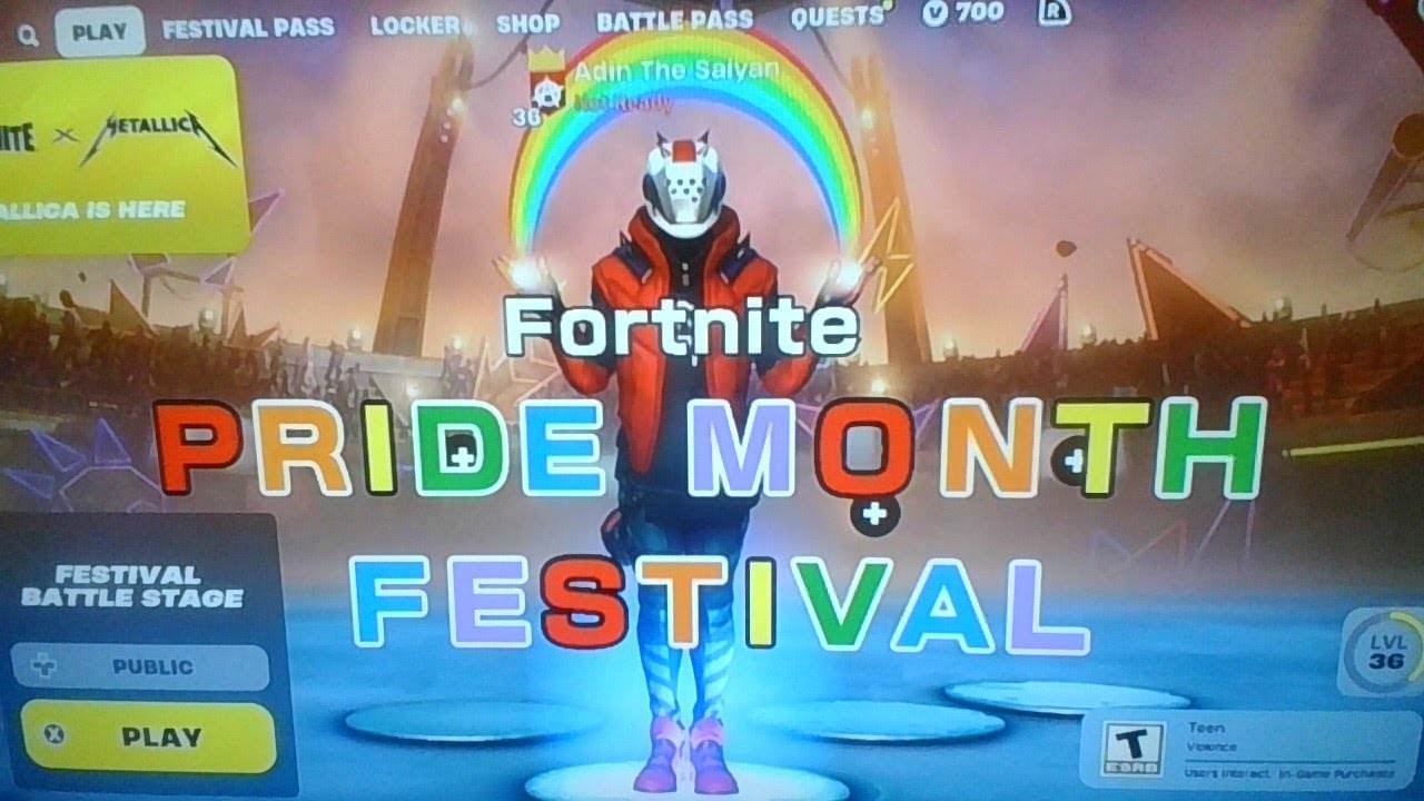 Fortnite Pride Month Festival (seizure warning) - YouTube