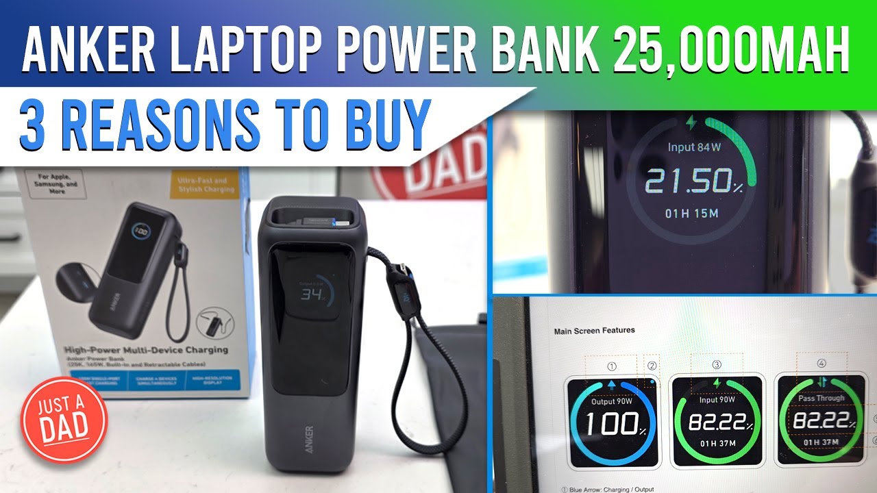 Anker Model A1695 Laptop Power Bank 3 REASONS to BUY - YouTube