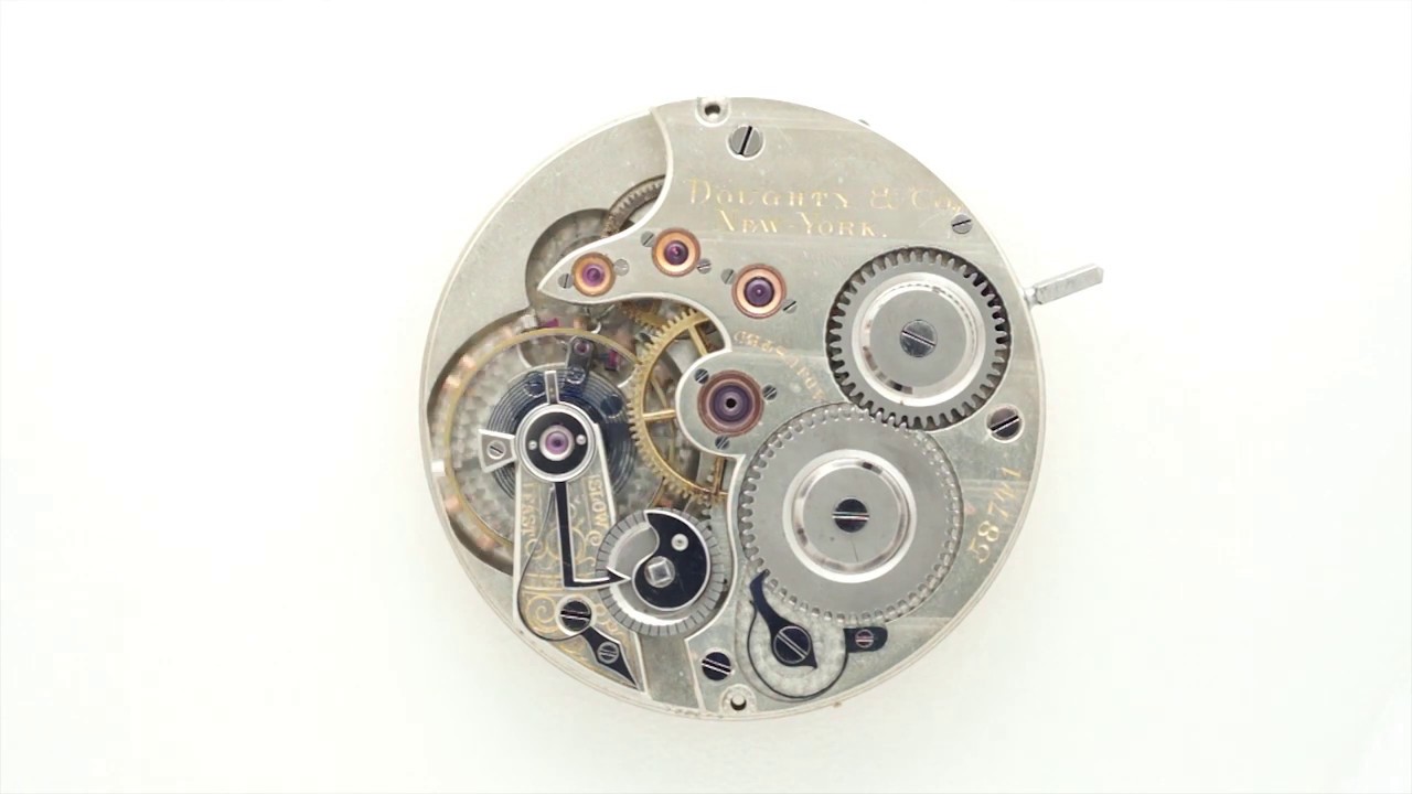 Agassiz pocket watch movement - YouTube