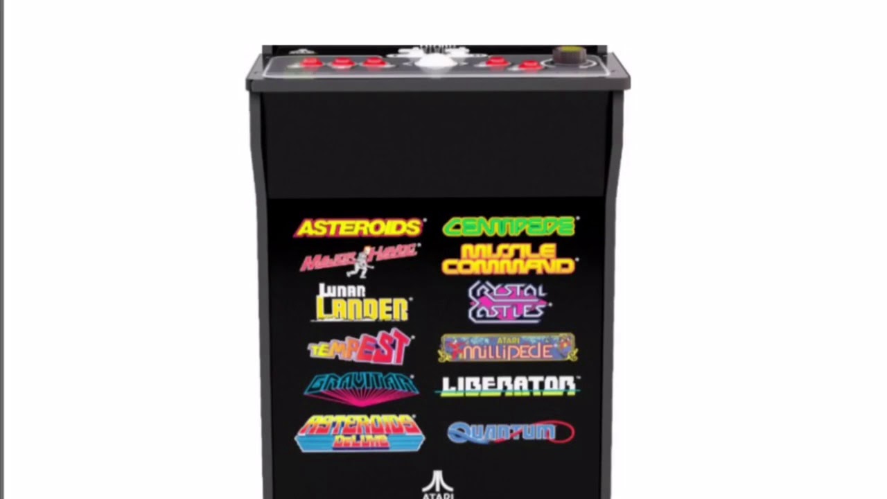 Arcade1UP-Deluxe Edition 12-in-1 Atari Arcade Cabinet - YouTube