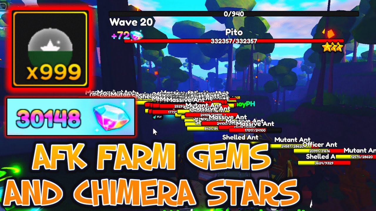 Anime Adventures AFK Farm Method Get GEMS & CHIMERA STAR In Anime ...