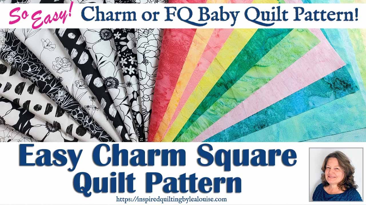 Easy Charm Square Quilting Pattern-Batik Fat Quarter Quilt Pattern-Fat ...