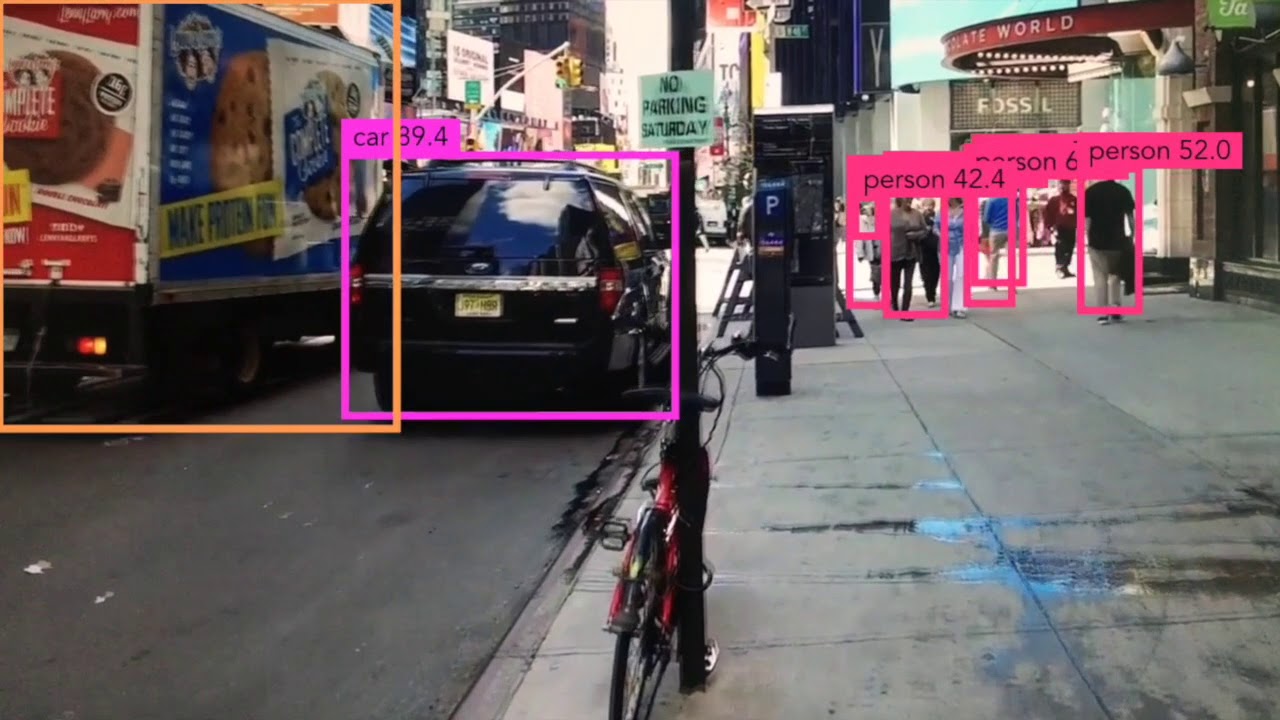 MobileNetV2+SSDLite on iPhone 7 - YouTube