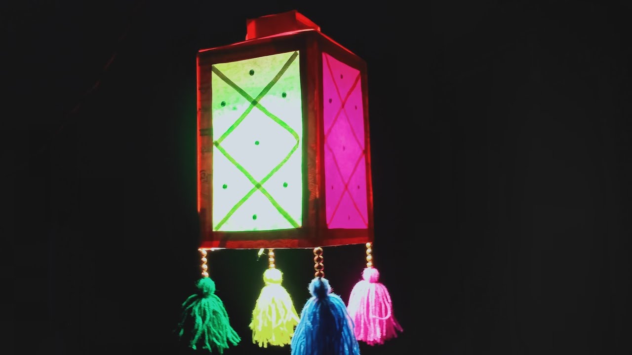 Akash Kandil Making At Home For Diwali|Diwali Decoration Ideas|DIY ...