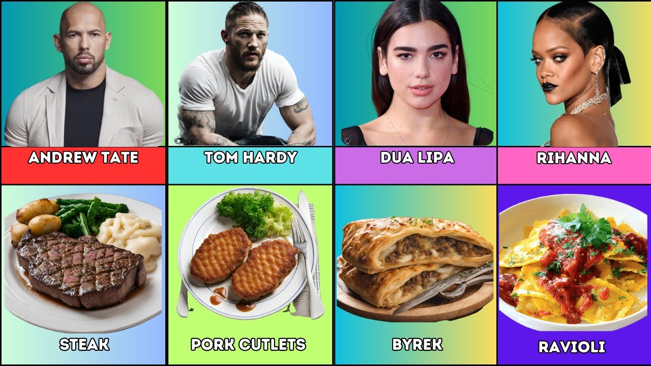 Famous Celebrities And Their Favorite Foods - YouTube