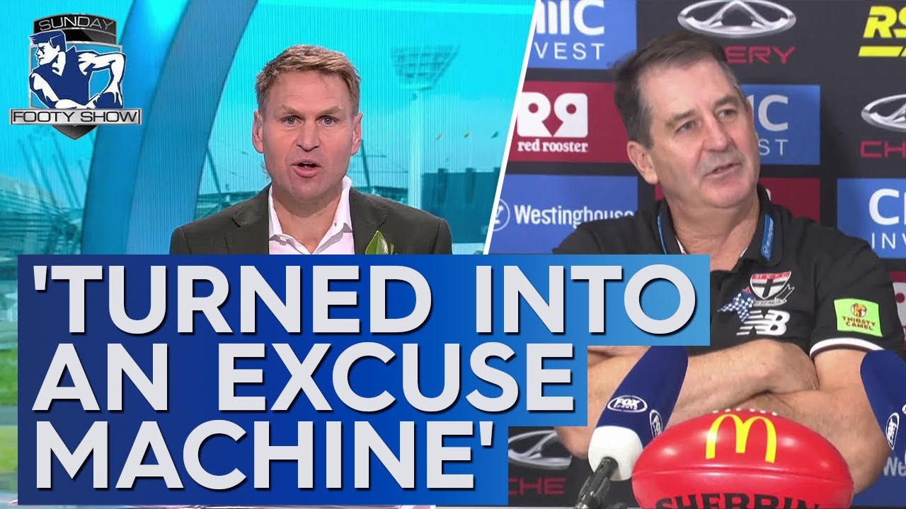 Kane Cornes calls out 'excuse machine' Ross Lyon as Saints slump ...