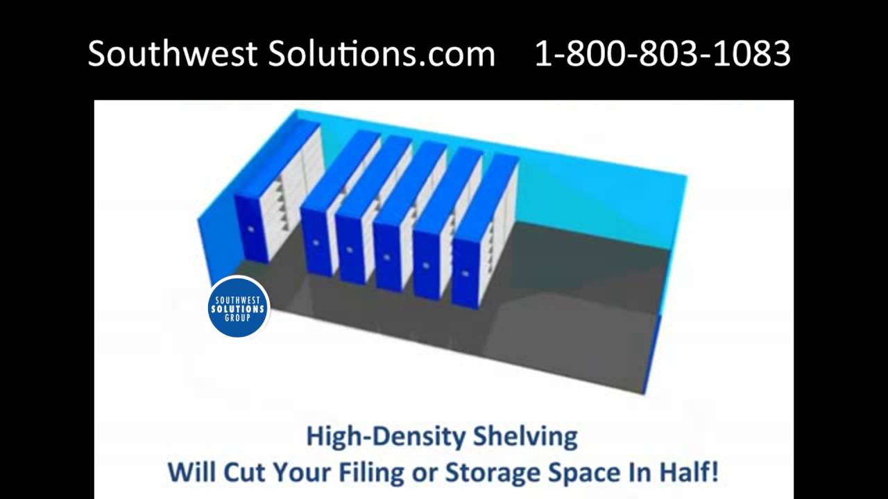 High Density Storage Shelving Saves Square Footage - YouTube