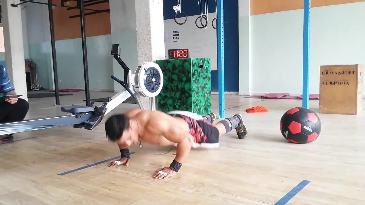 Ashref Rabaaoui CrossFit Open 16.4(scaled) - YouTube