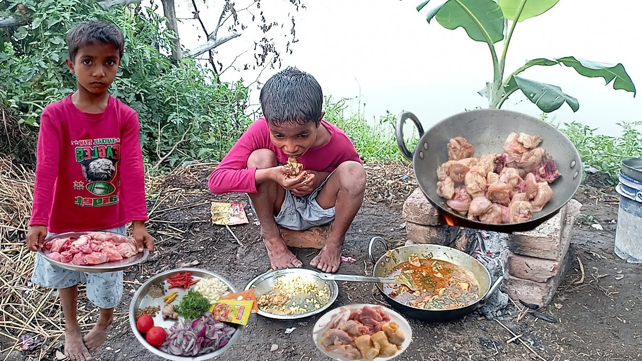 village style chicken curry // chicken recipe l village cooking l ...