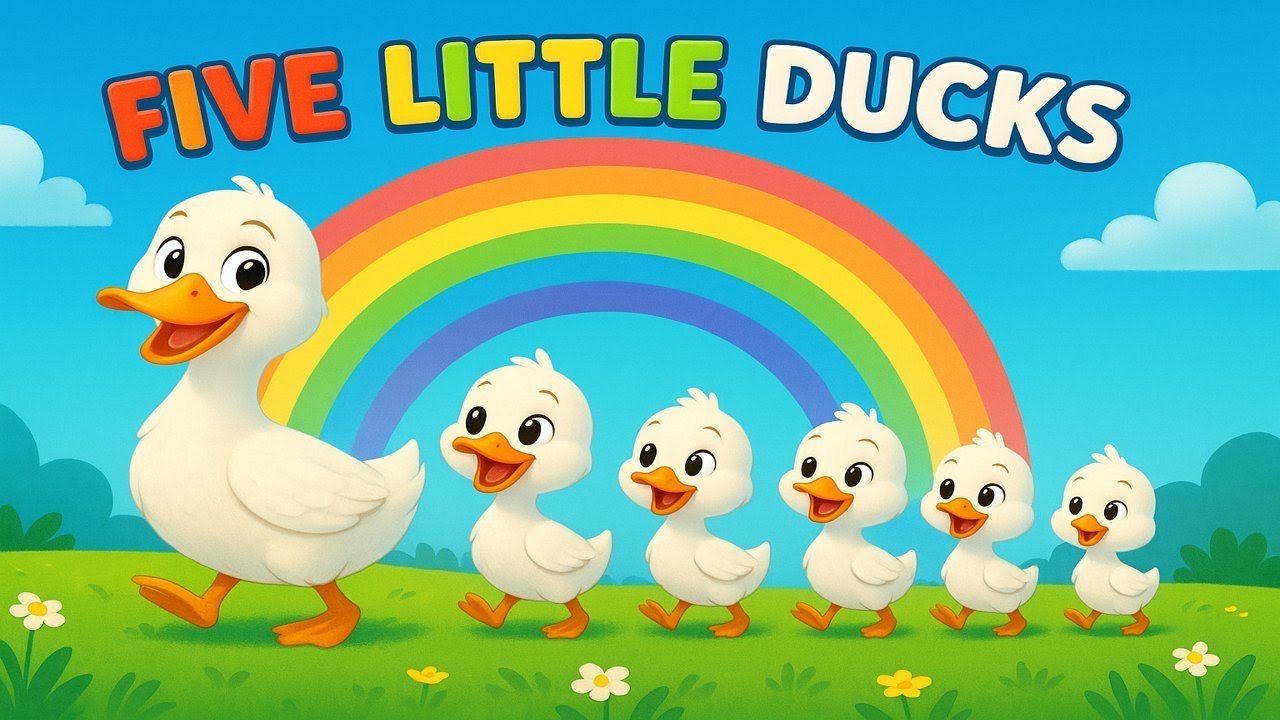 Five Little Ducks | “Quack, Quack!” Nursery Rhyme & Dance - YouTube