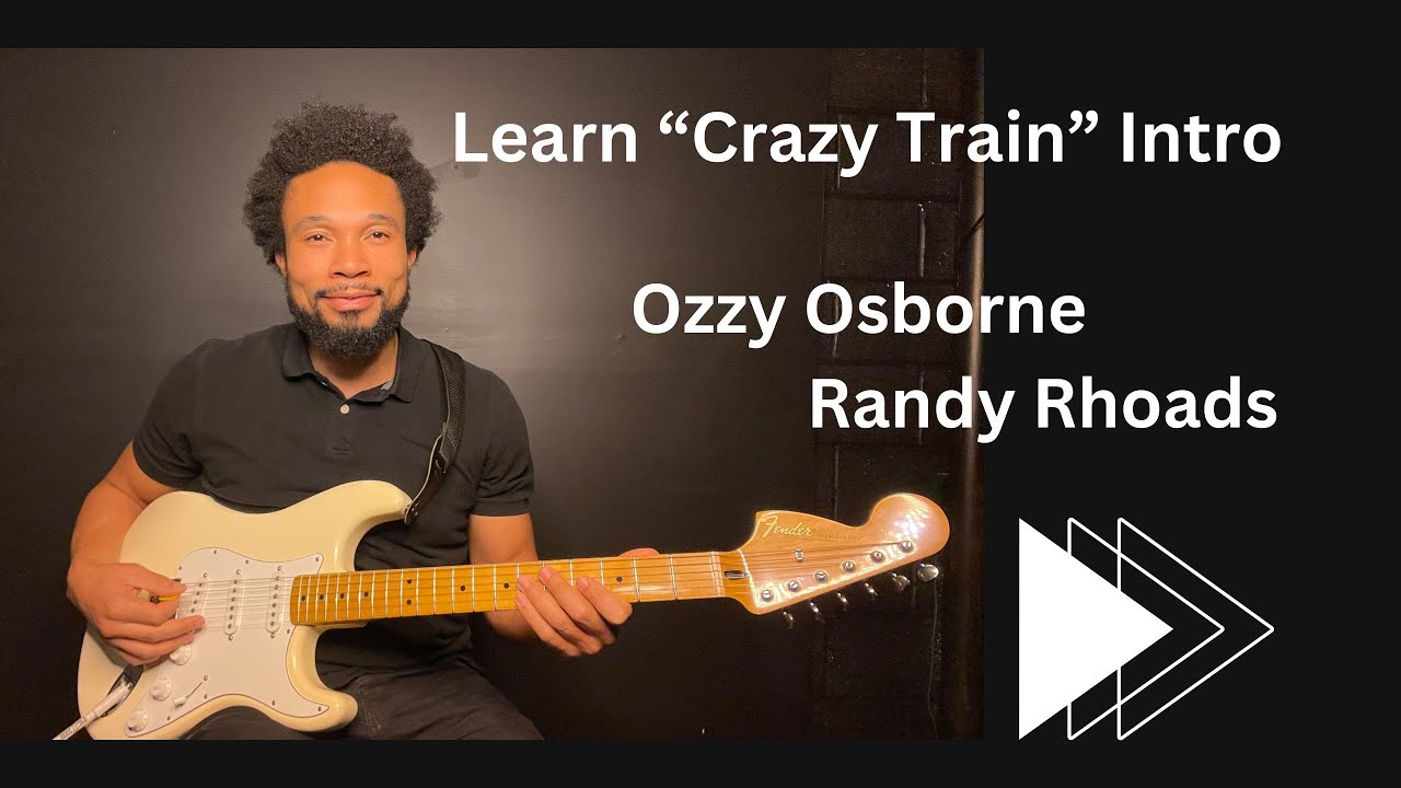 Learn "Crazy Train" Intro | Ozzy Osborne and Randy Rhoads - YouTube