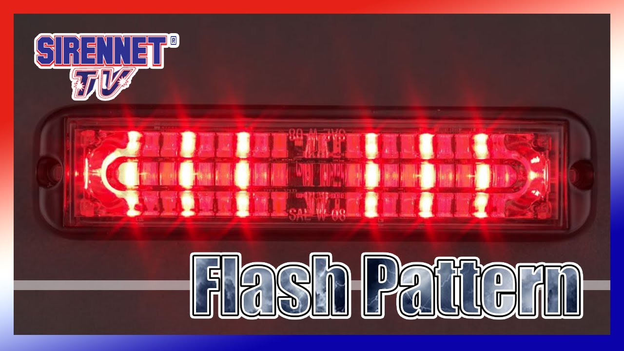 Flash Pattern: Code 3 Chase TriColor 18 LED Light (RBW) - YouTube