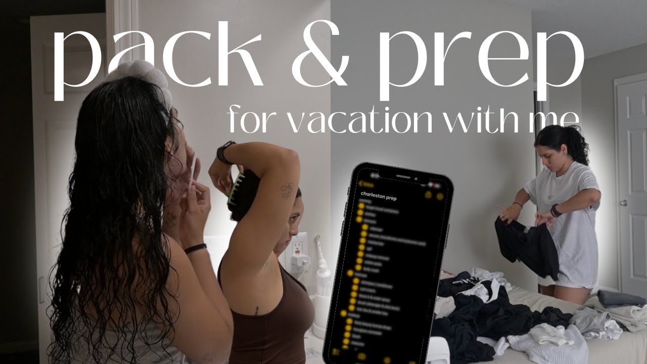pack and prep with me for vacation 🧳🛍️ | vacation haul, beauty prep ...