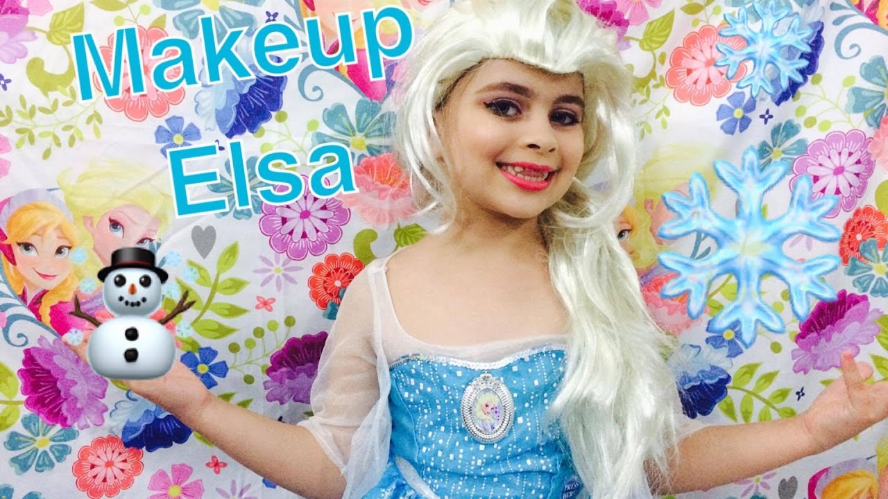 Meu Tutorial de Maquiagem da Elsa (Frozen) - Elsa Makeup - YouTube