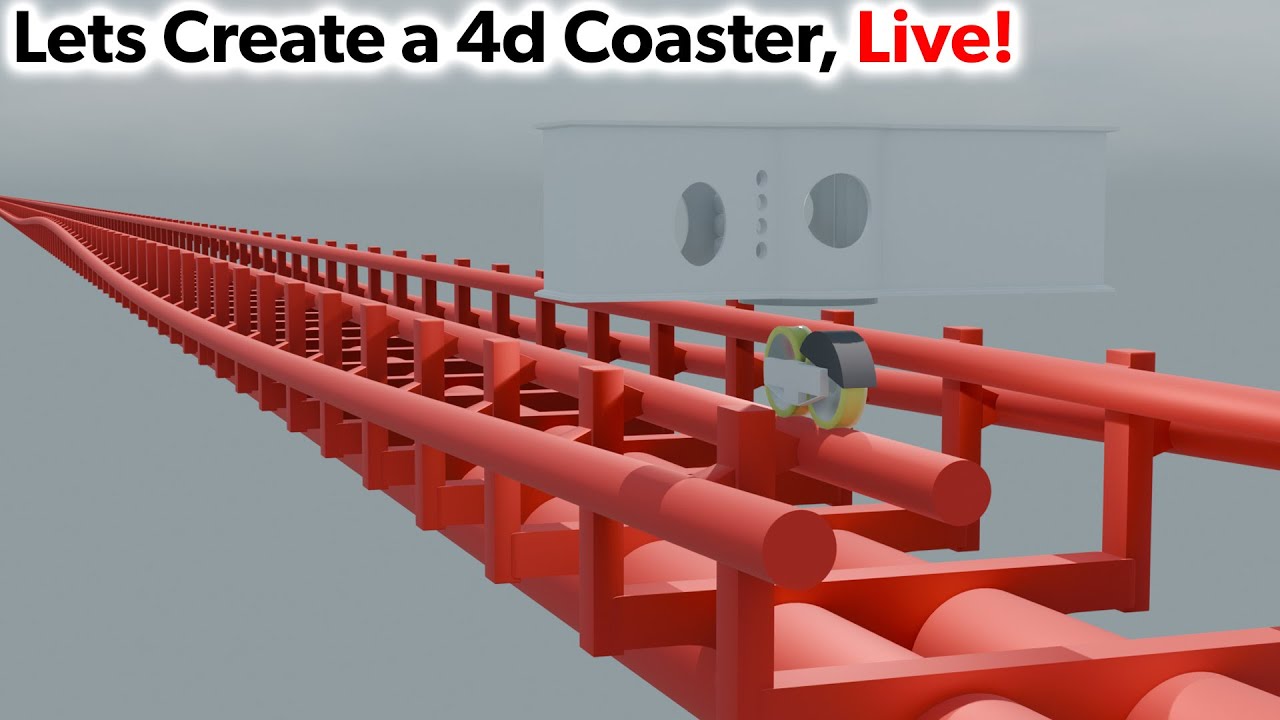 Q&A + Creating a 4D Roller Coaster in Blender! -Live! - YouTube