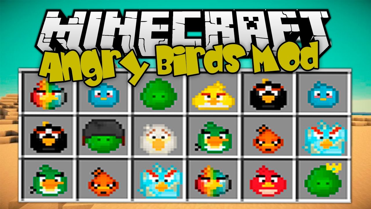 MINECRAFT MODS - Despliega A Los ANGRY BIRDS Para Matar A Los GREEN ...