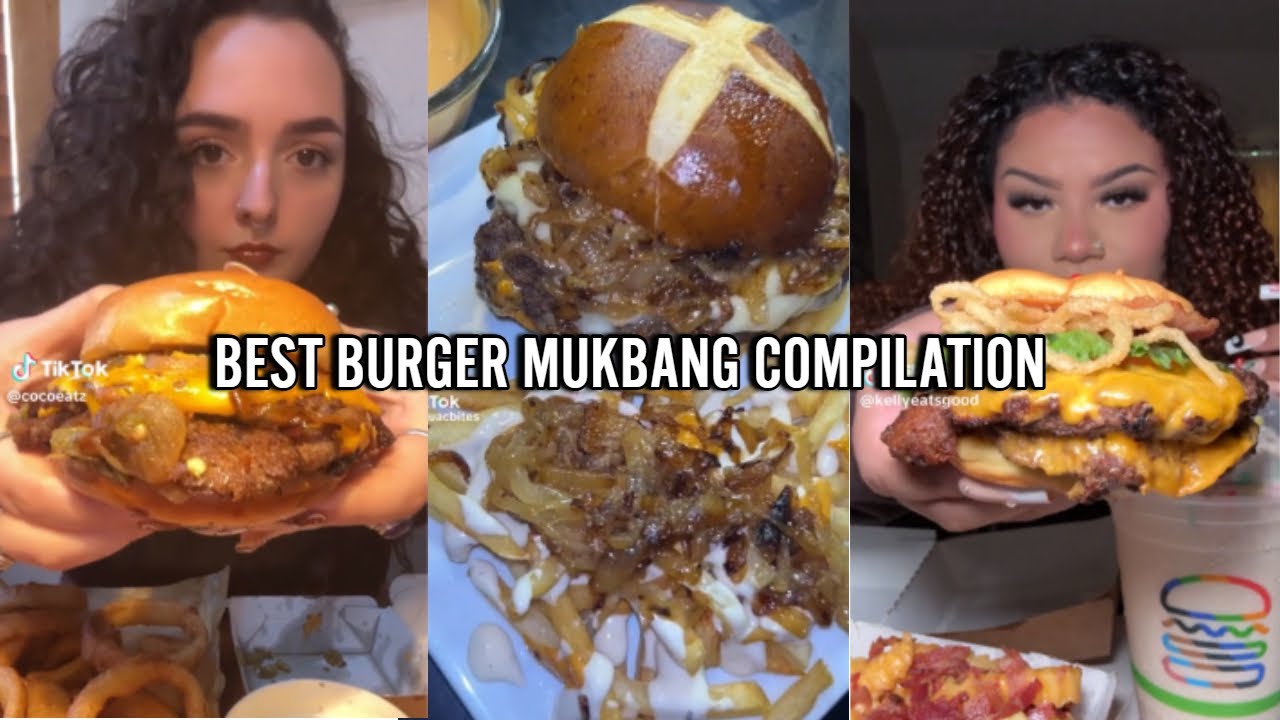 (ASMR) BEST burger mukbang videos | tiktok compilation - YouTube
