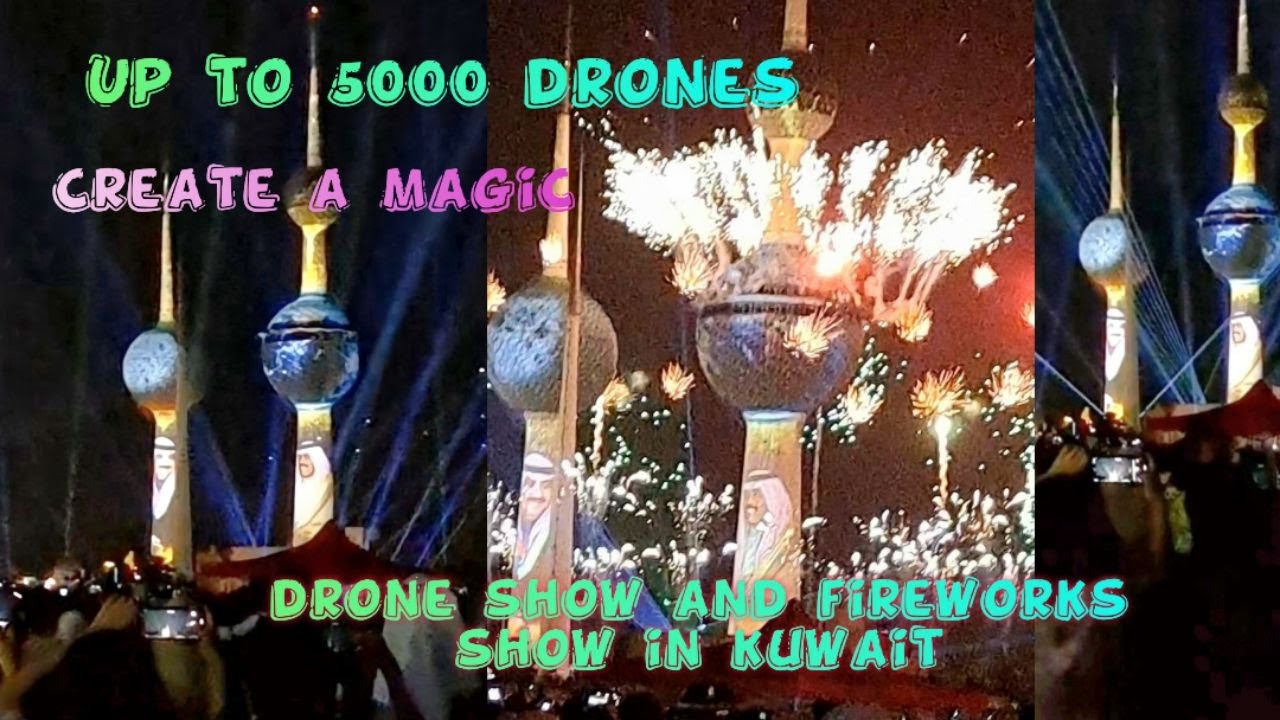 create a magic show /drone light shows and fireworks show/ Up to 5000 ...