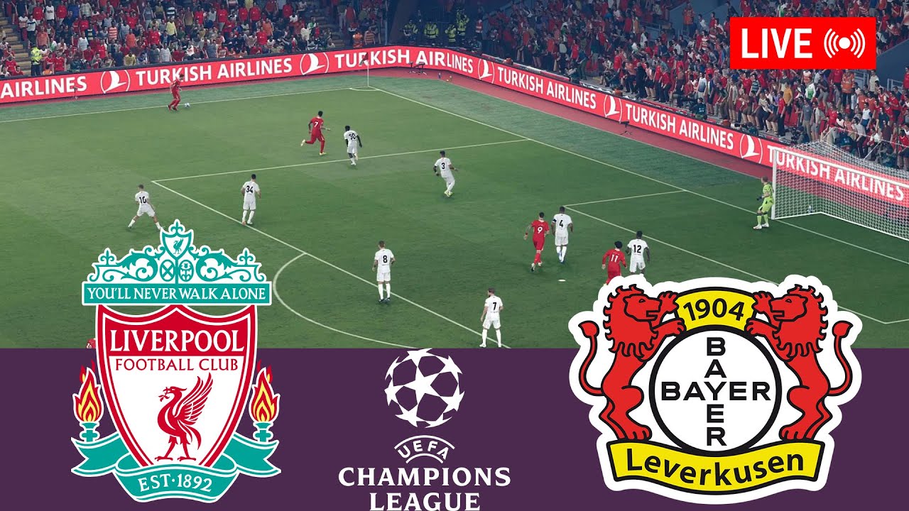 Liverpool vs Bayer Leverkusen LIVE. UEFA Champions League 24/25 Full ...