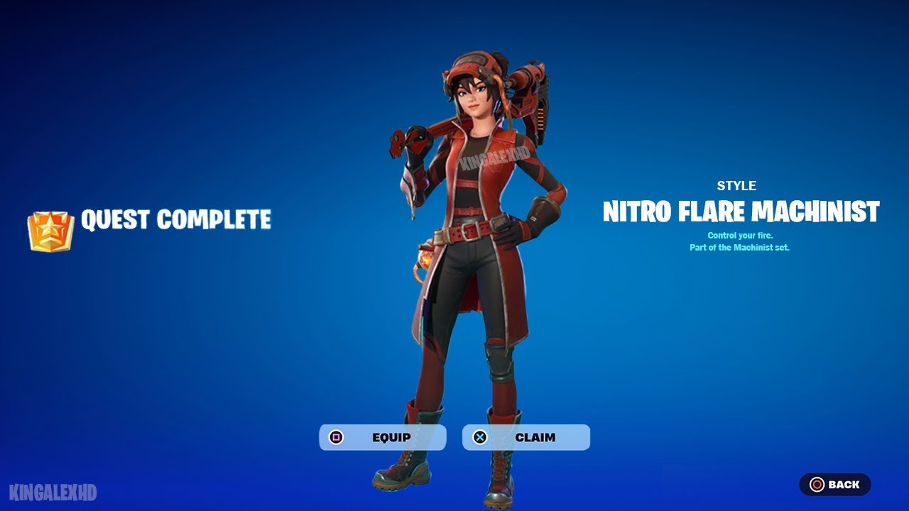 How To Get Nitro Flare Machinist Skin FREE In Fortnite (Unlocked LEGO ...