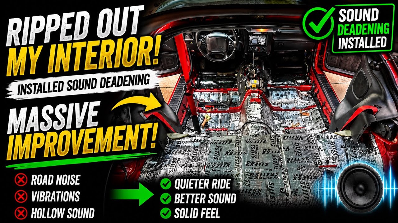 RIPPED OUT MY INTERIOR! Added Sound Deadening And WOW! Such Huge ...