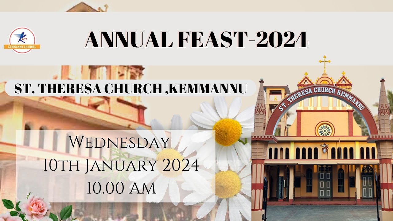 Annual Church Feast 2024 | St. Theresa's Church, Kemmannu - YouTube