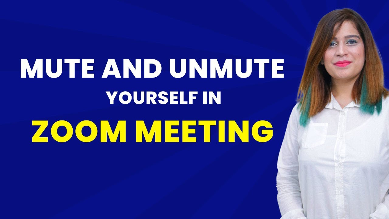 How to Mute/Unmute Yourself in Zoom Meeting | Zoom App Training - YouTube