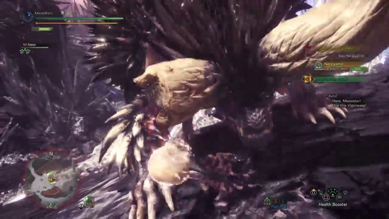 【Monster Hunter: World™[Hammer Walkthrough: Bone Alpha Armor Set]】ネルギガン ...