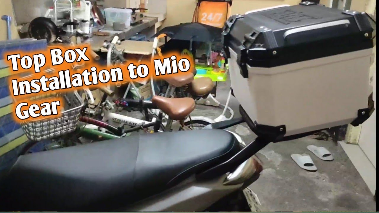 Top Box Installation to Yamaha Mio Gear | How to install | Top Box ...