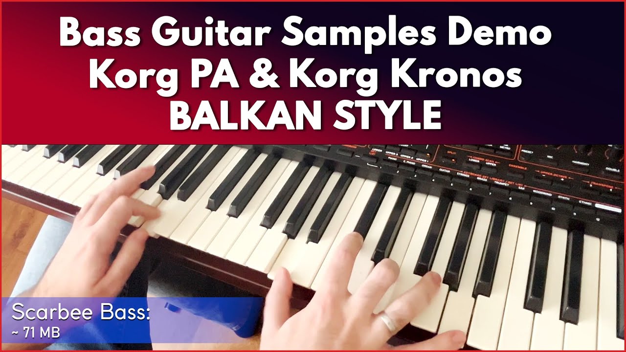 BASS GUITAR SAMPLES DEMONSTRATION for KORG PA and KORG KRONOS! - YouTube