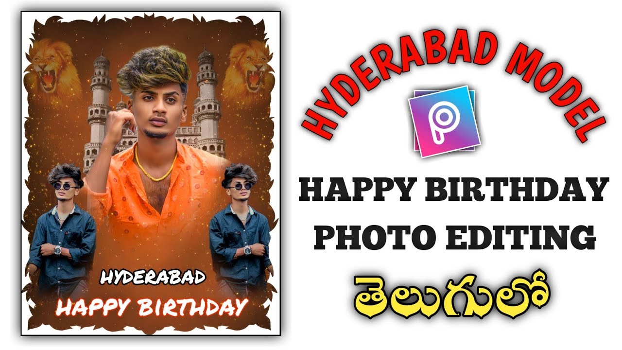 Hyderabad Model Photo Editing in picsArt || hyderabad model birthday ...