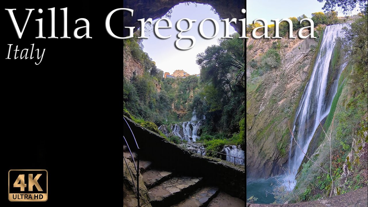 Tivoli, Villa Gregoriana - Italy Walking Tour - YouTube