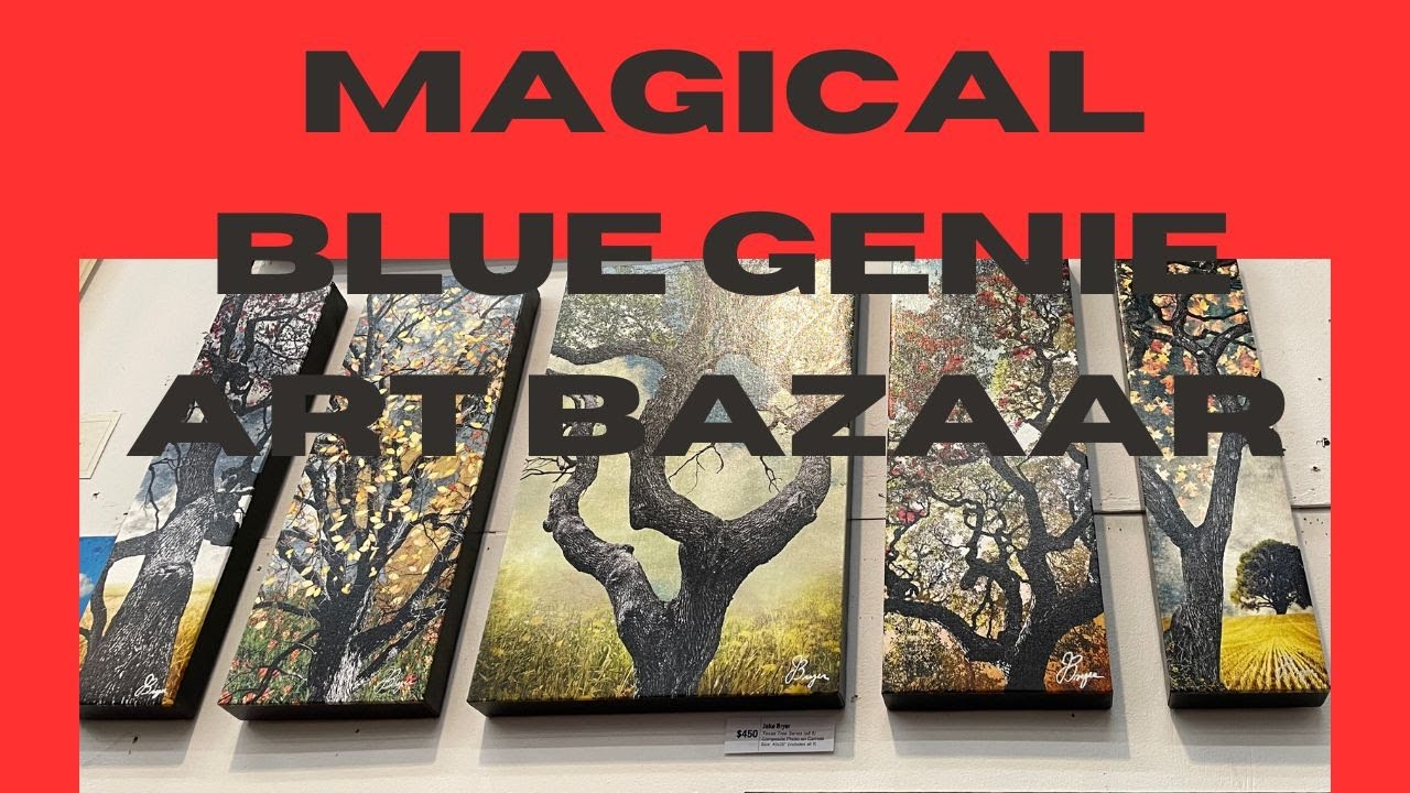 Discover the Magic I Explore the Vibrant Blue Genie Art Bazaar in ...
