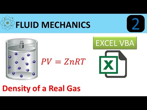 Density of A Real Gas: An Excel Application - YouTube