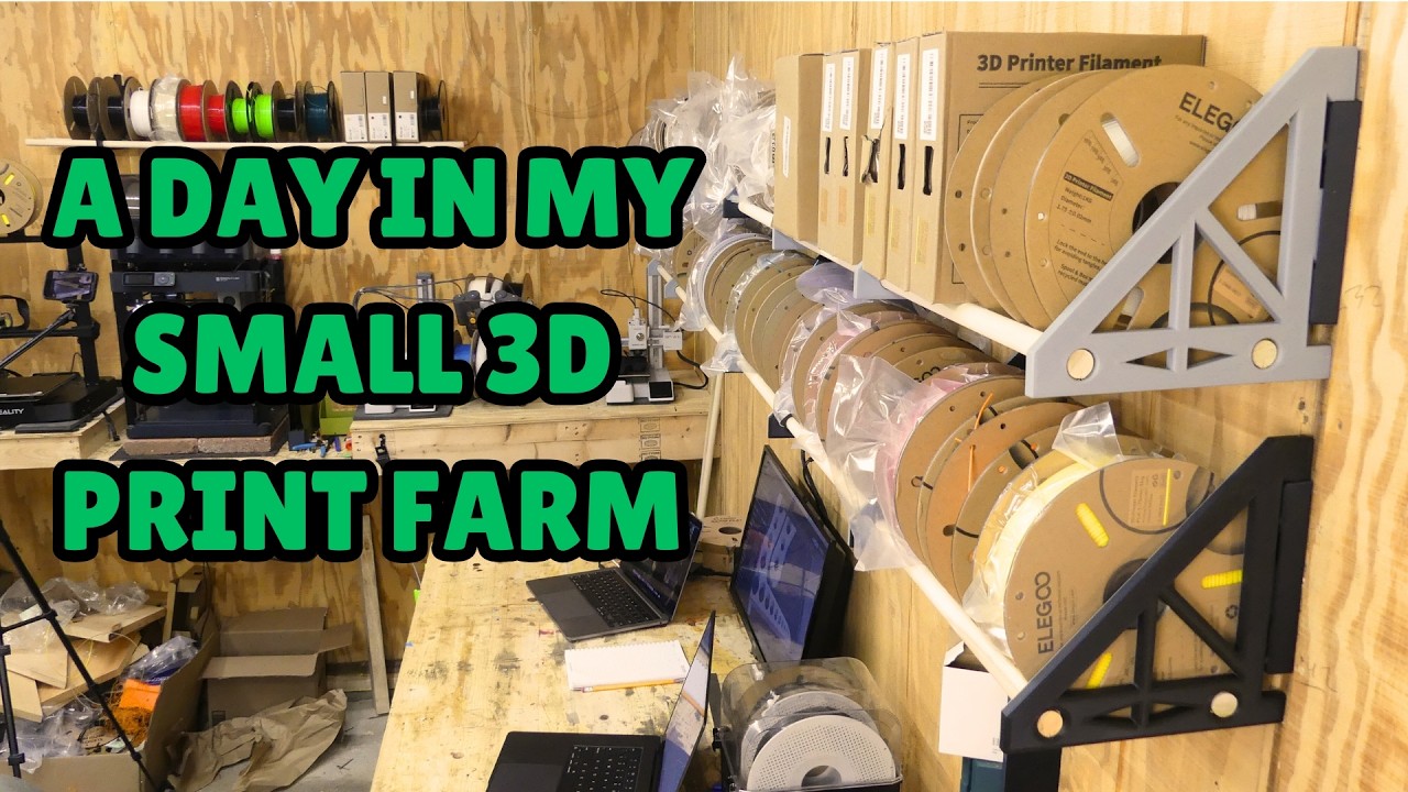 Organizing my Small 3D Print Farm | Upgrading Filament Storage Racks ...