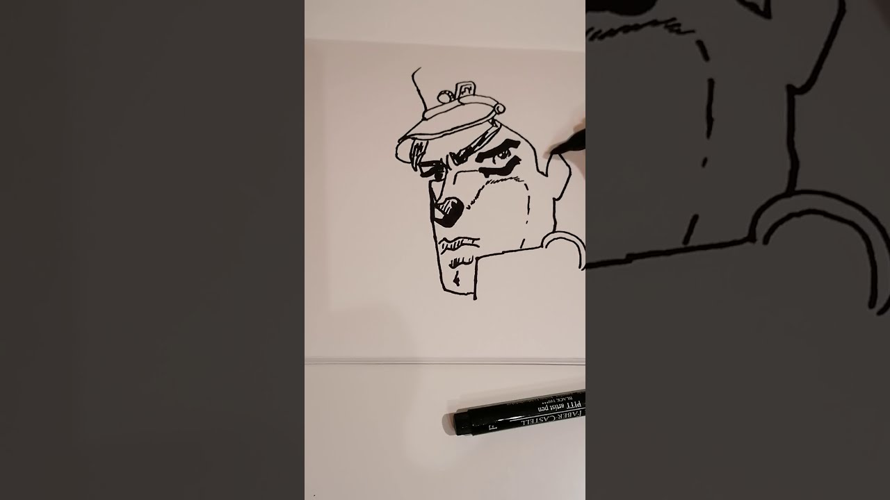 How to draw Jotaro Kujo from Jjba (Easy) - YouTube