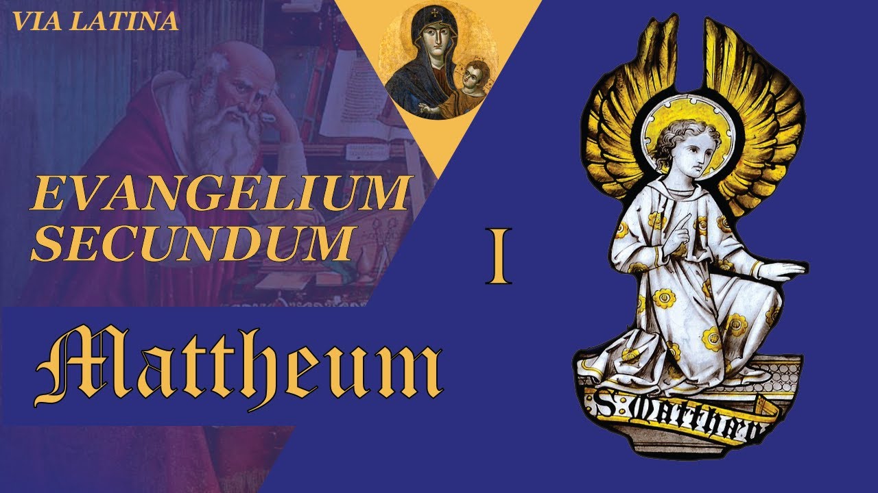 Evangelho Mateus cap. 1 em Latim/ Matthew's Gospel chapter 1 in Latin ...