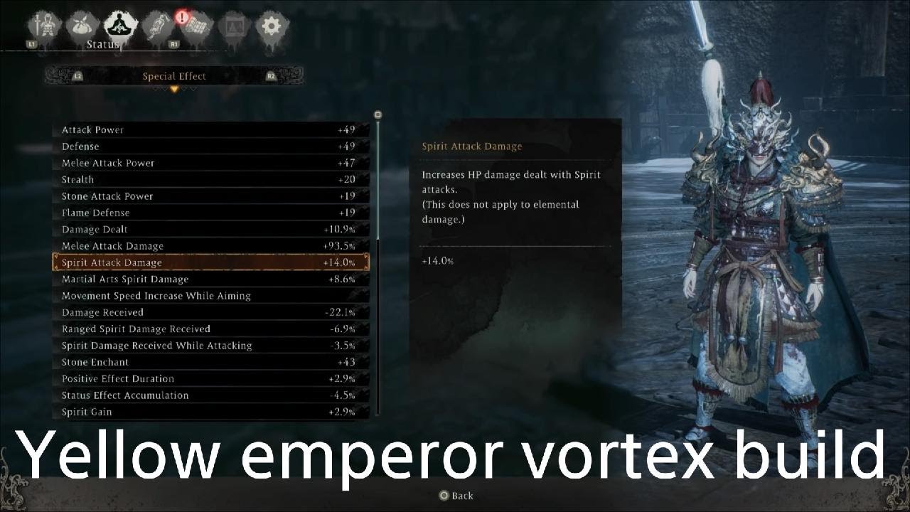 Wo Long : Fallen Dynasty - Yellow emperor vortex build - YouTube