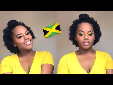 JAMAICAN FLAG INSPIRED- EYE MAKEUP TUTORIAL// AshailD - YouTube