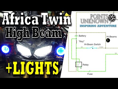 Africa Twin Lights and Wiring: How-to Guide and Tips to link auxiliary ...