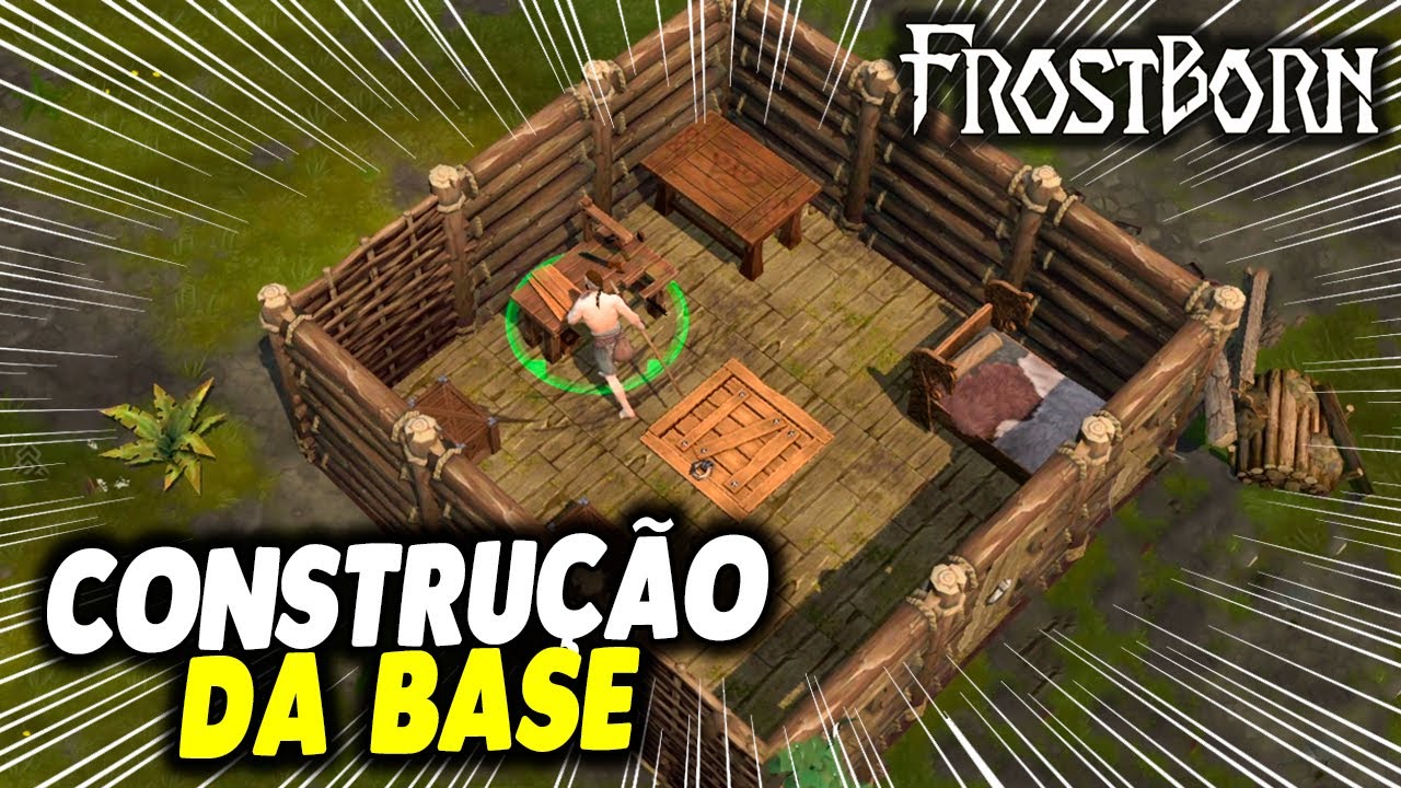 INICIO DA CONSTRUÇÃO DA BASE - FROSTBORN ANDROID - YouTube