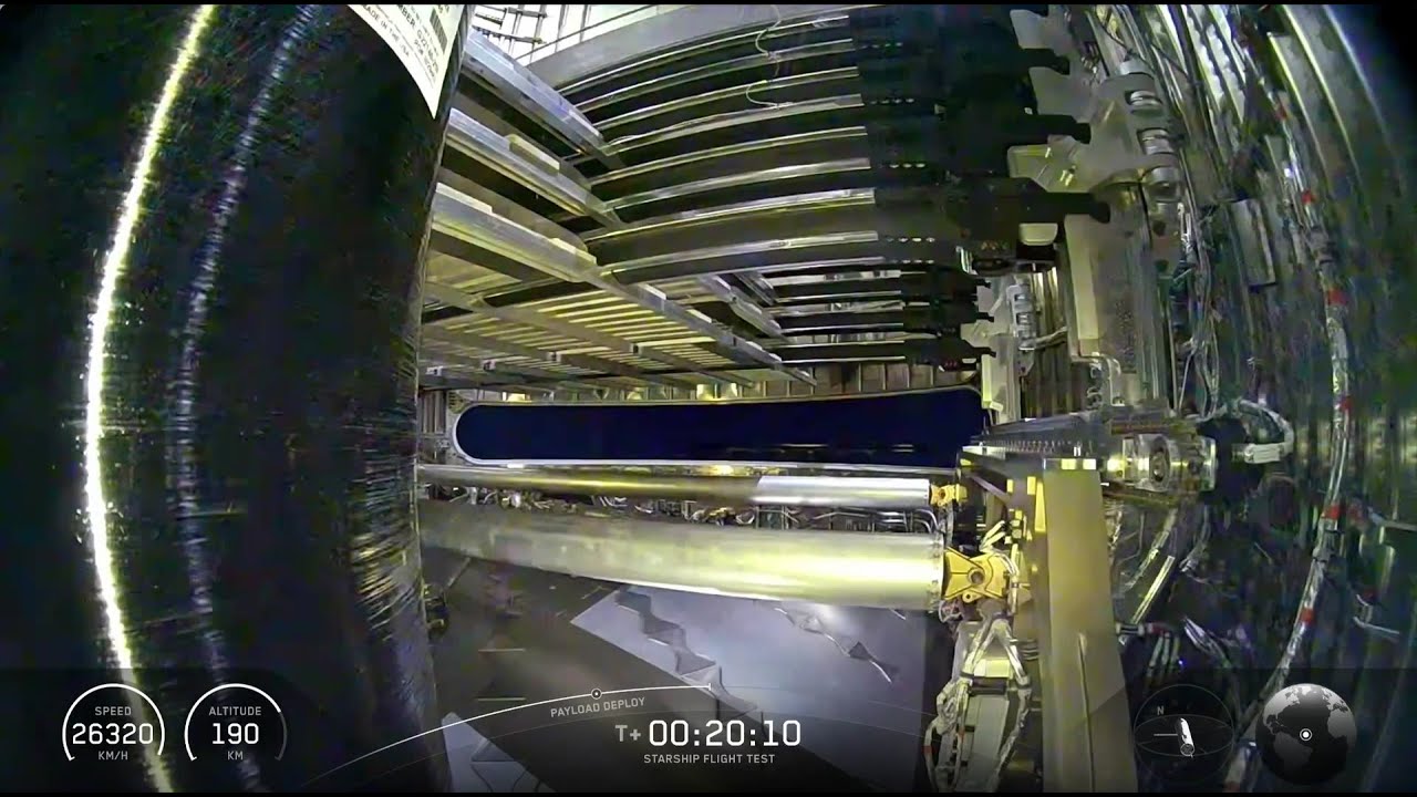 SpaceX Starship 'Pez dispenser' deploys Starlink simulators during ...
